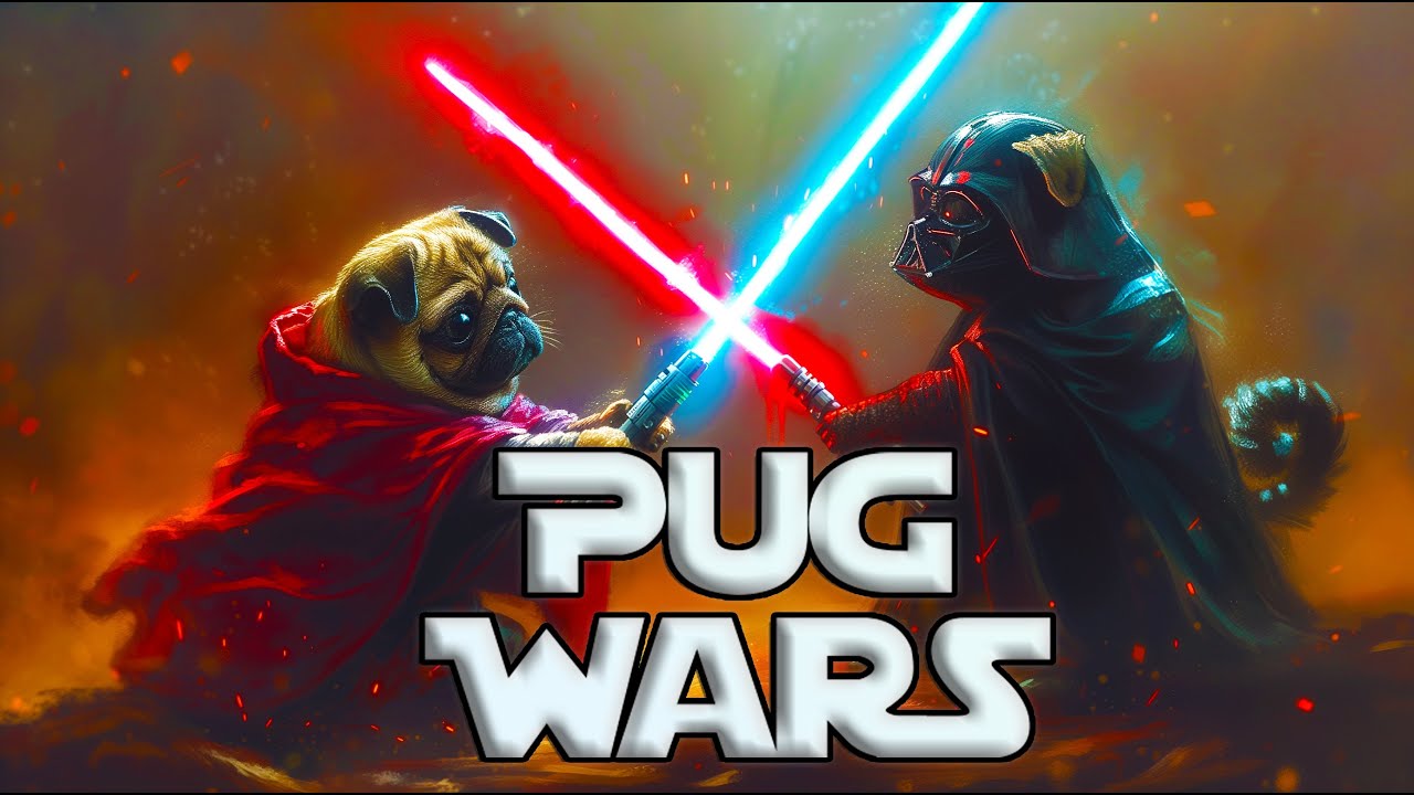 Pug Wars: Unleash the Force within! - YouTube