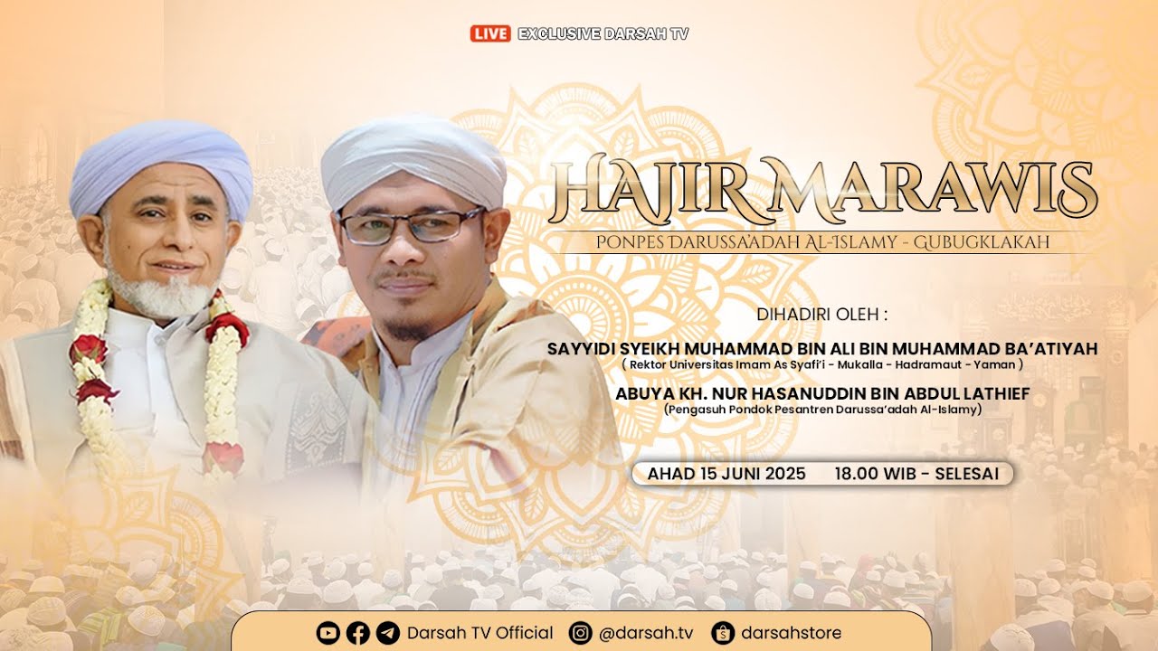 🔴LIVE | HAJIR MARAWIS - SPESIAL BERSAMA SAYYIDI SYEIKH MUHAMMAD BIN ALI ...