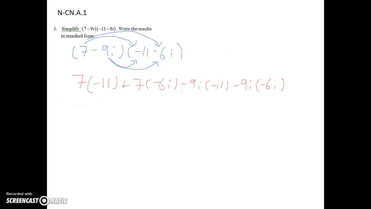 Unit 2 N-CN.A.1 - YouTube