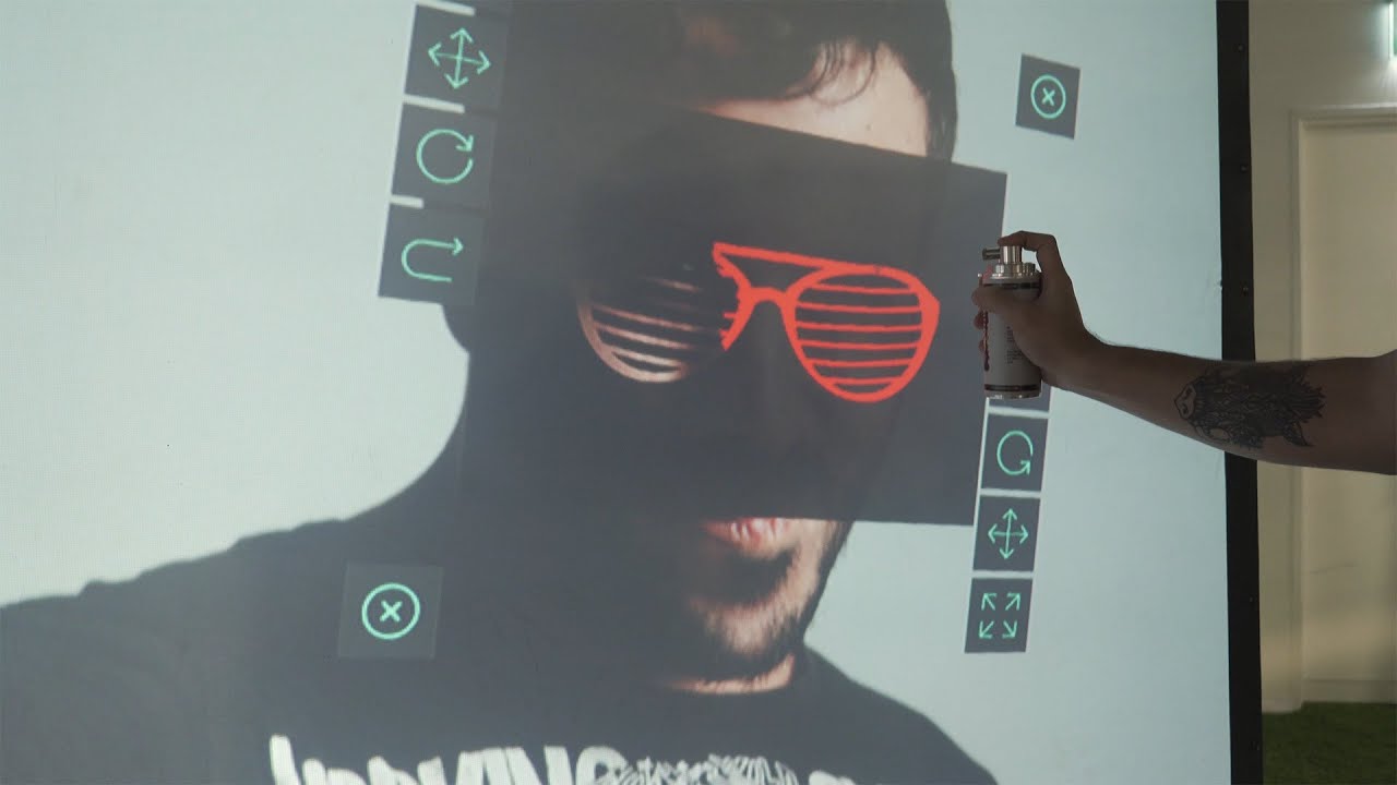 Air Graffiti Wall: The 'Stencils' Feature - YouTube