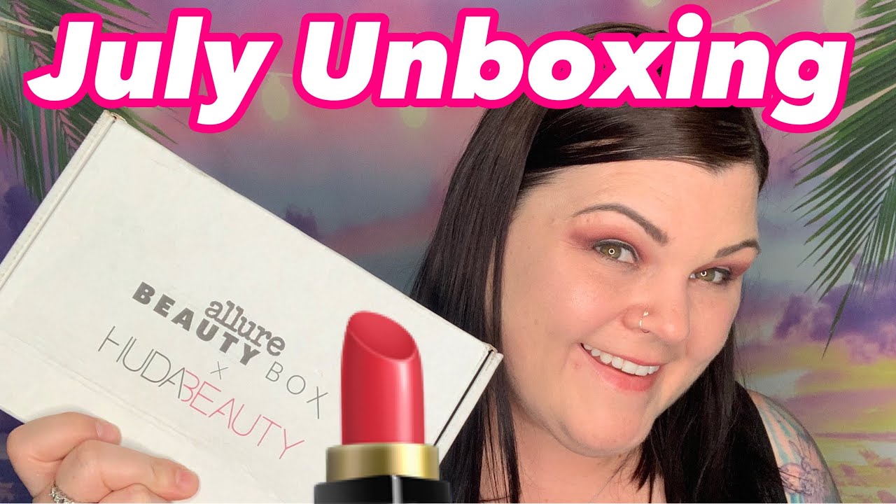 Allure Beauty Box // July Unboxing // WOW...Huda Beauty!! 💙 - YouTube