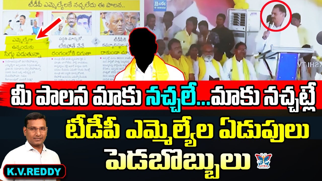 మీ పాలన మాకు నచ్చలే.. మాకు నచ్చట్లే...! K.V.Reddy Analysis About TDP ...