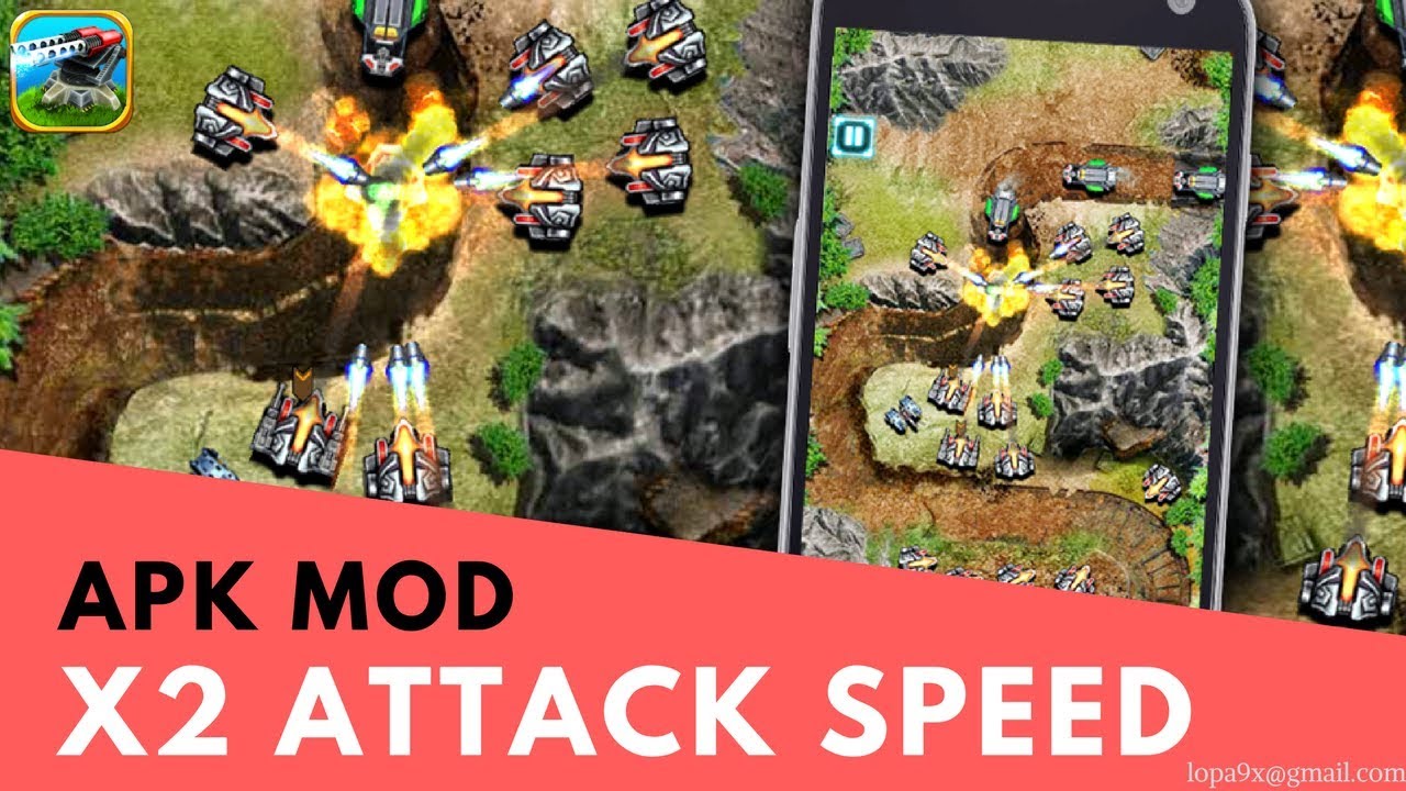APK MOD - Galaxy Defense (Tower Game) - X2 ATTACK SPEED - YouTube