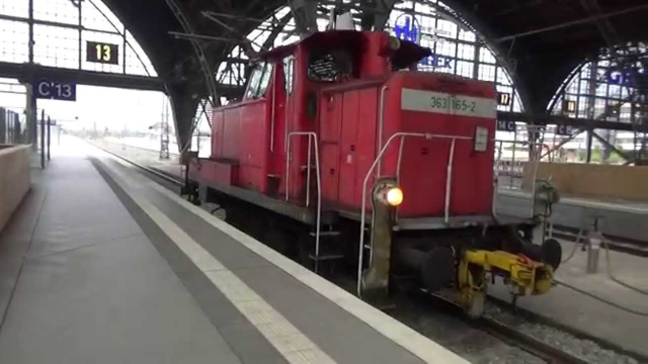 BR 363 165-2 (DB) Rangierfahrt (2) - Leipzig Hbf. - YouTube