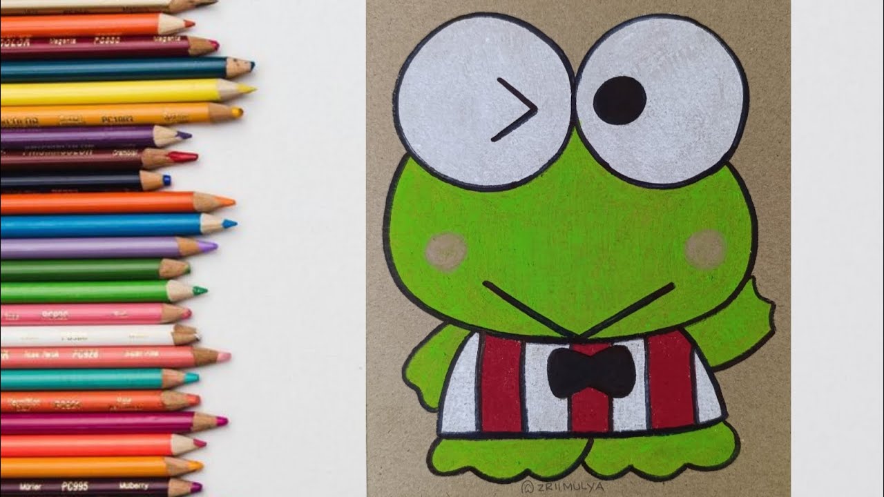 Drawing Keroppi - Speed draw - YouTube