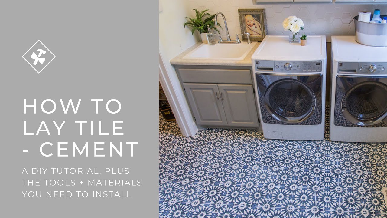 How to Lay Cement Tiles - YouTube