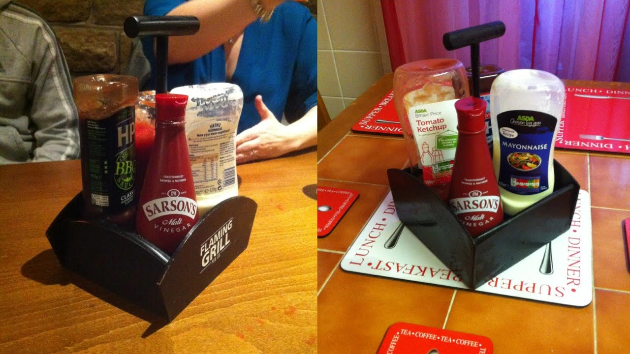 condiment holder..( a box to put sauce in) with out takes.. - YouTube