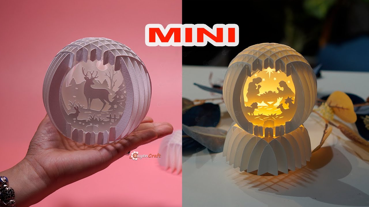 How to make a sphere pop up mini | Christmas Decor, Christmas night ...