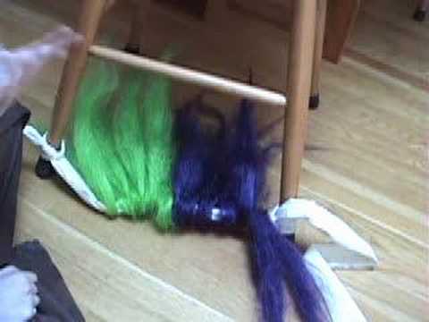 How to make synthetic dreads - YouTube