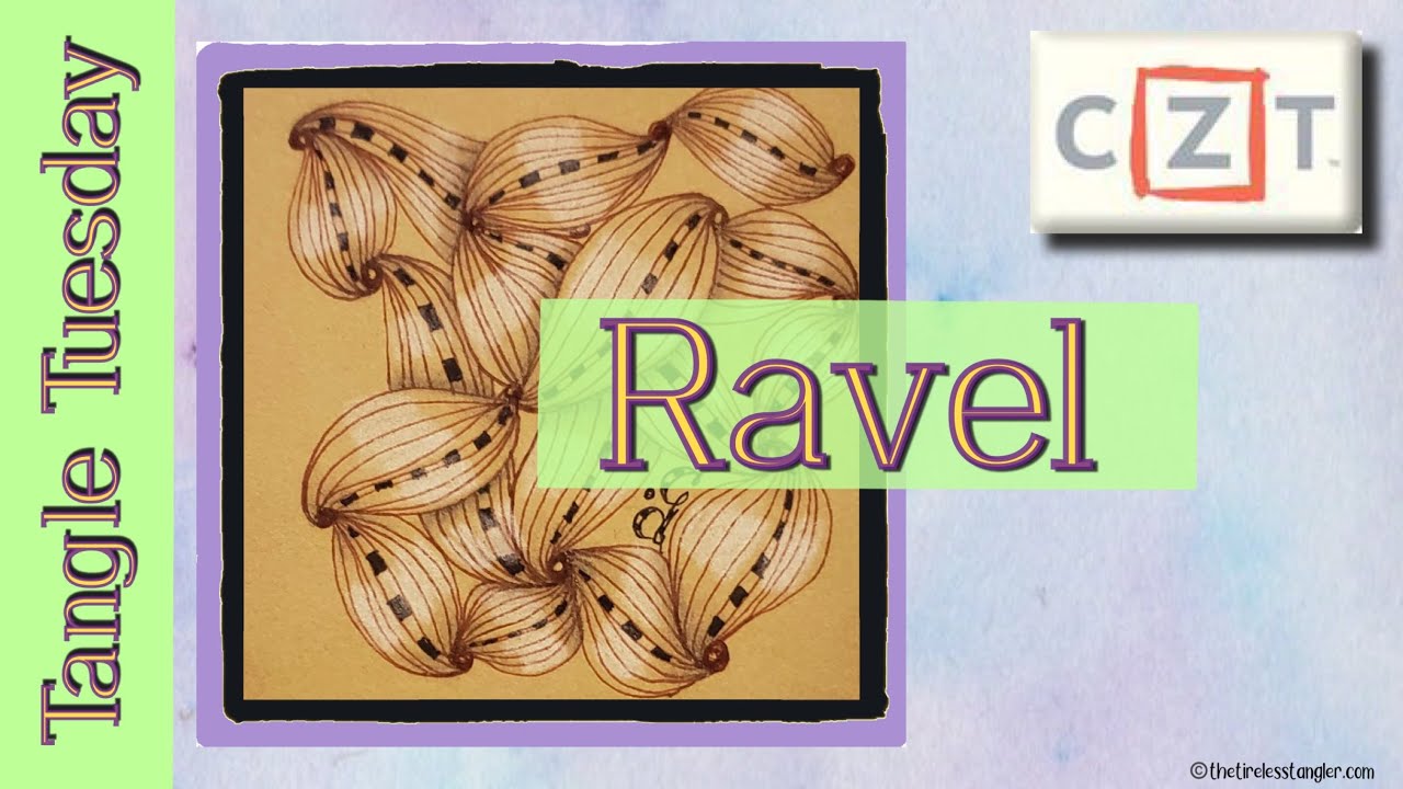 Ravel || Easy Zentangle ® Pattern for Beginners - YouTube