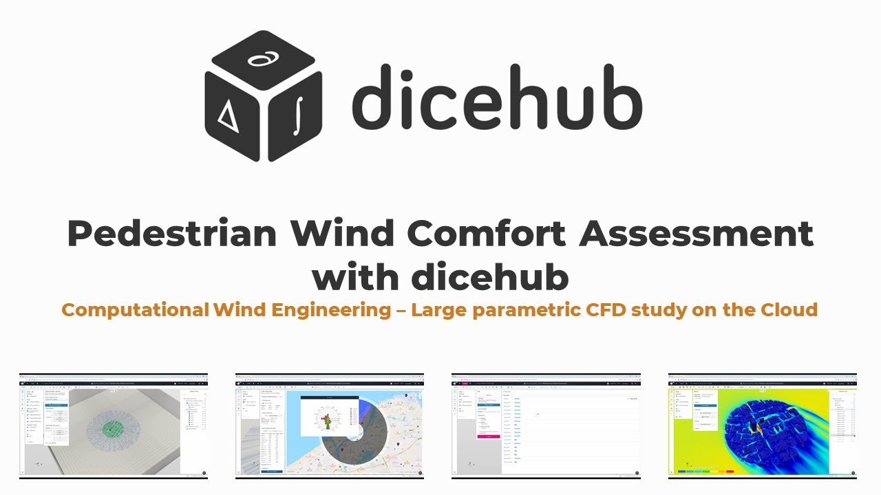 Pedestrian Wind Comfort Assessment with dicehub | Computational wind ...