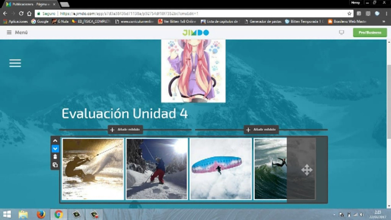 TUTORIAL USO DE JIMDO - YouTube