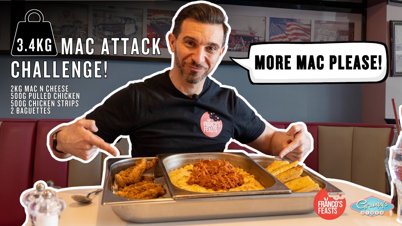 FIRST to Tackle the 3.4KG MAC ATTACK CHALLENGE | Ultimate Mac & Cheese ...