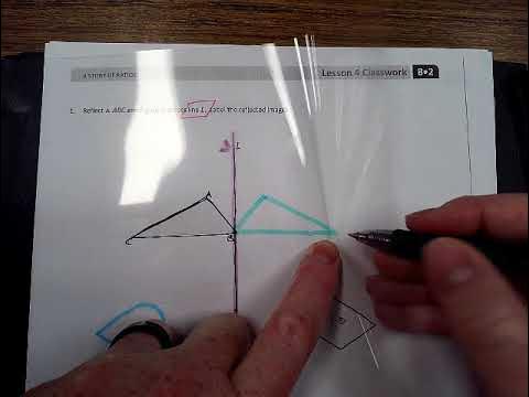 8th Grade Eureka Math Module 2: Lesson 4 - Reflections - YouTube