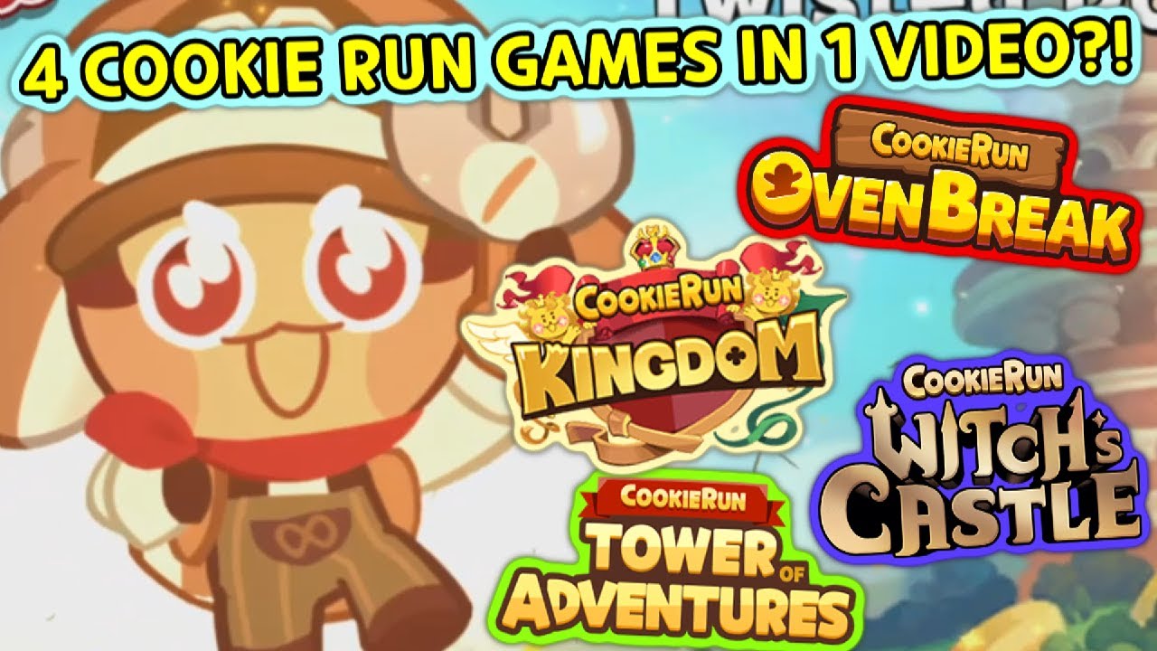4 COOKIE RUN GAMES IN 1 VIDEO! - COOKIE RUN: TOWER OF ADVENTURES COLLAB EVENTS! - YouTube