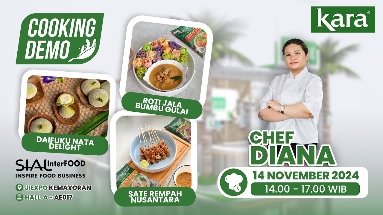 LIVE COOKING DEMO Chef Diana x Kara - SIAL Interfood 2024 - YouTube
