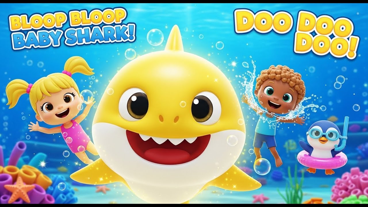 Bloop Bloop Baby Shark 🎵 Doo Doo Doo – Fun Kids Song for Toddlers ...