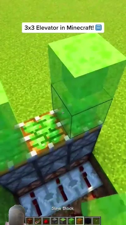 how to make 3×3 elevator in minecraft - YouTube