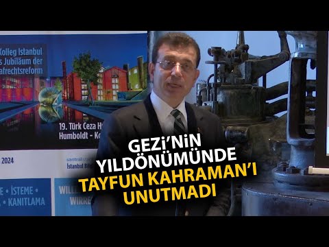 Ekrem İmamoğlu, Gezi'nin yıldönümünde yol arkadaşı Tayfun Kahraman'ı unutmadı!