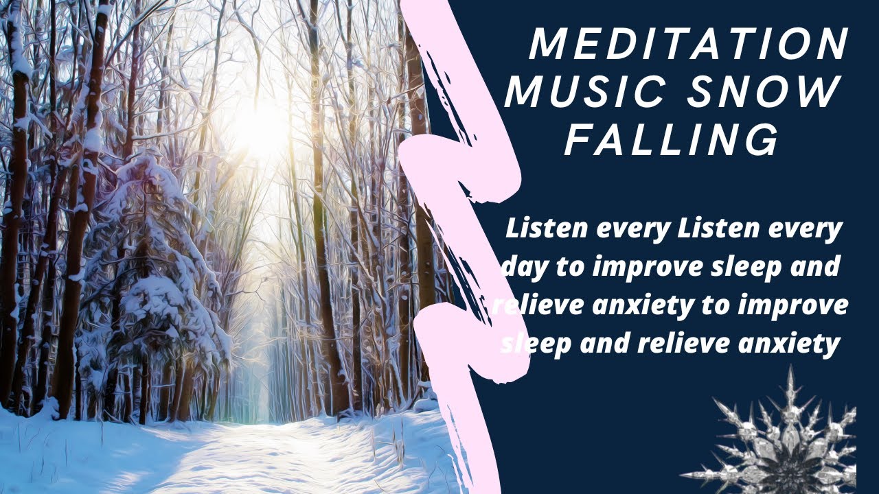 Relaxing music snow falling. Piano meditation music.Beautiful ...