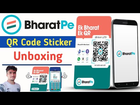 Bharat Pay Merchant QR Code Sticker Unboxing || Bharat Pay QR Code ...