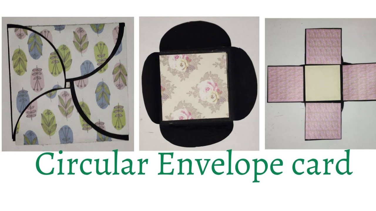 #circular #envelope #card.Circular Envelope card - YouTube