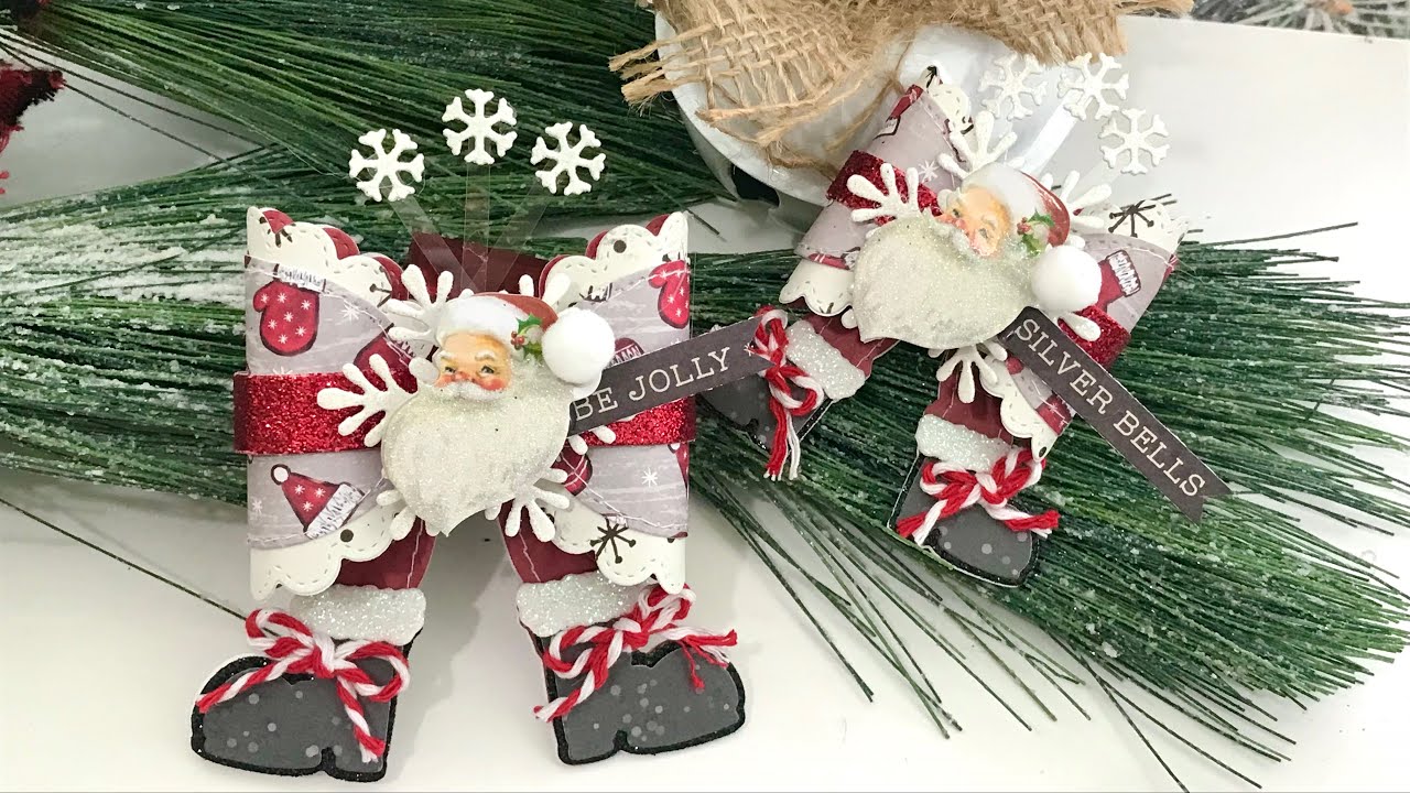 DIY Santa Bow Embellishments ft. ScrapDiva Designs | Christmas 2022 ...