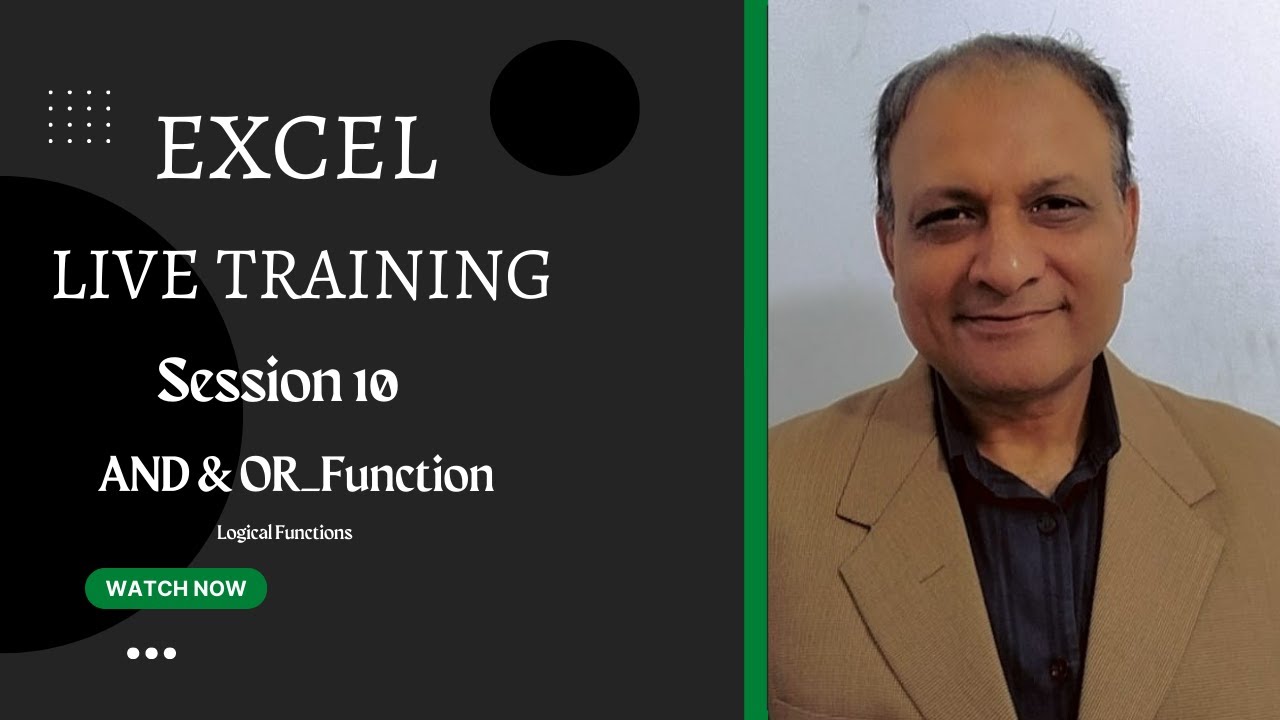 Session 10 | Adv. Excel Live Training | AND & OR #excel #microsoftexcel ...