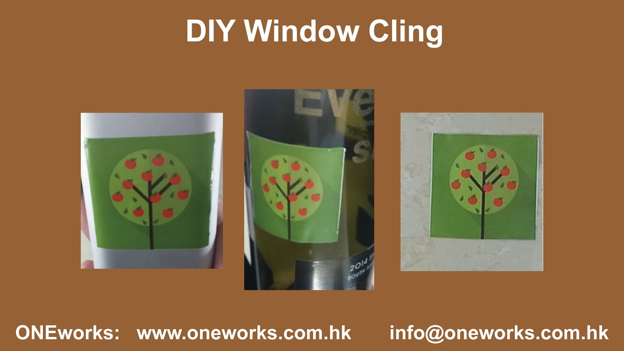 DIY window cling - YouTube