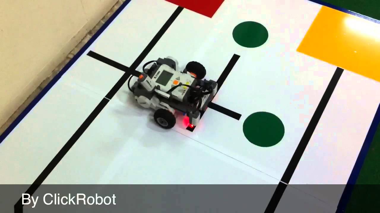 Robot line tracking - YouTube