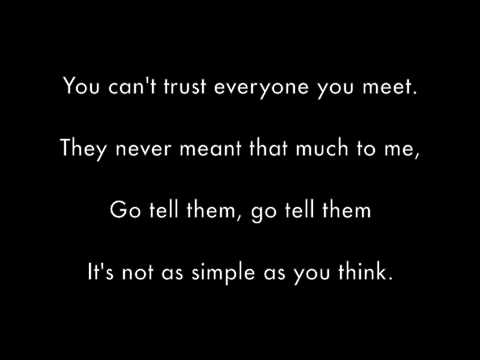 You Already Know What You Are - A Day To Remember ( Lyrics ) - YouTube