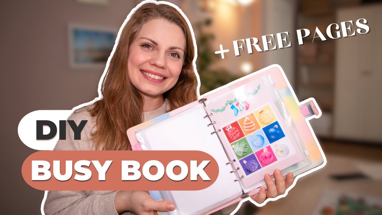 How to Make a DIY Busy Book for Toddlers | Christmas Activity | Free ...