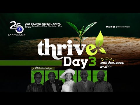Thrive | Day III | 25th Anniversary LIVE 🔴 | 19th January 2024 - YouTube