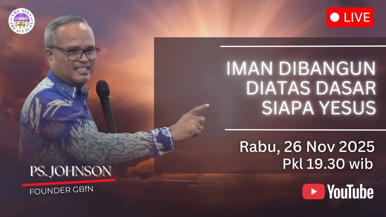 IMAN DIBANGUN DIATAS DASAR SIAPA YESUS - YouTube