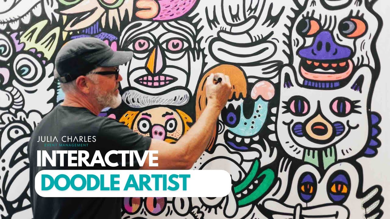 Interactive Doodle Artist | Live Event Artist - YouTube
