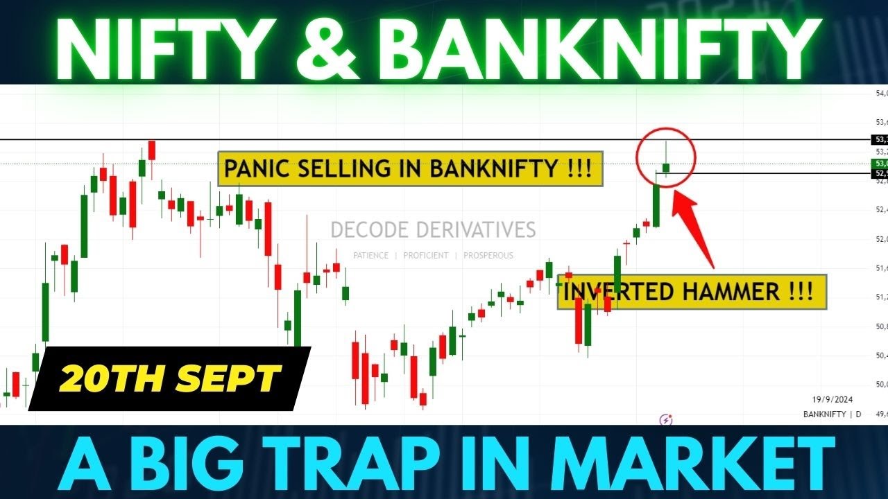 20TH SEPTEMBER NIFTY & BANK NIFTY PREDICTION : DECODE DERIVATIVES - YouTube