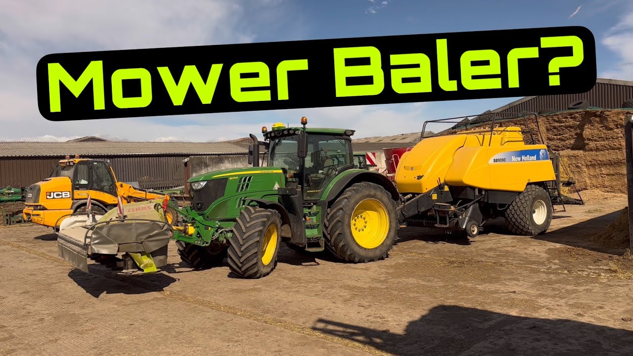 New Holland Big Baler, Full Heston! Claas Mower! Flat Out Harvest ...