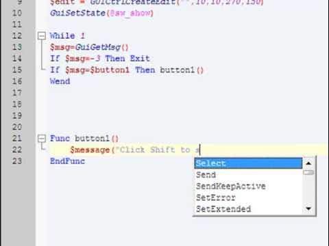 AutoIT Coding Tutorial Five : Edit Boxes + Loading Files! - YouTube