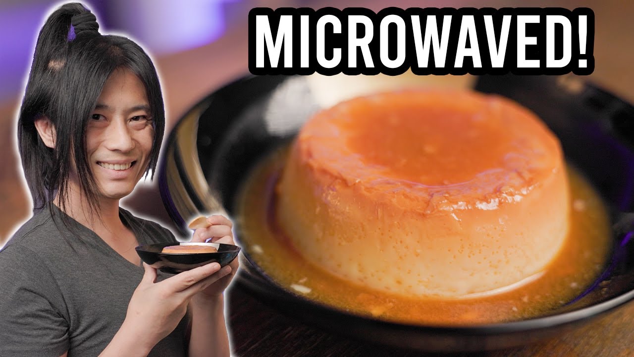 How To Make Japanese Flan (Purin) In A Microwave! - YouTube