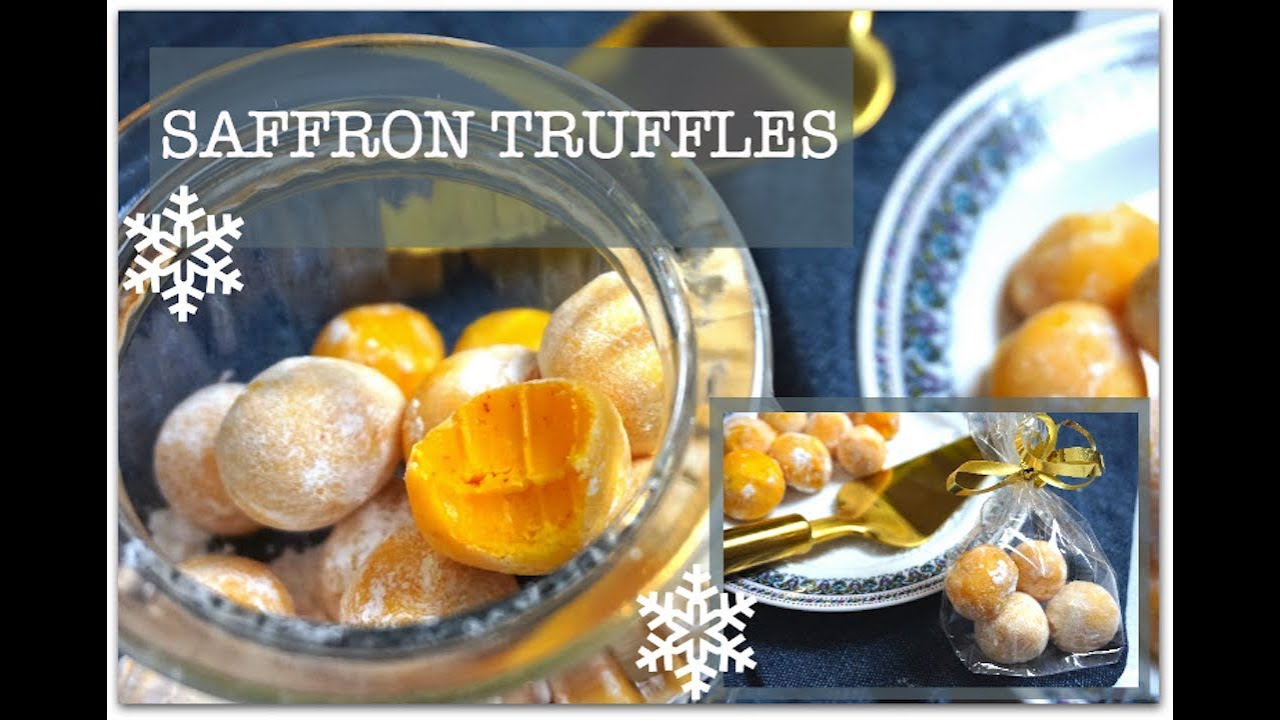 Saffron Truffles | DIY Holiday Treats | Christmas Food Gift DIY ...