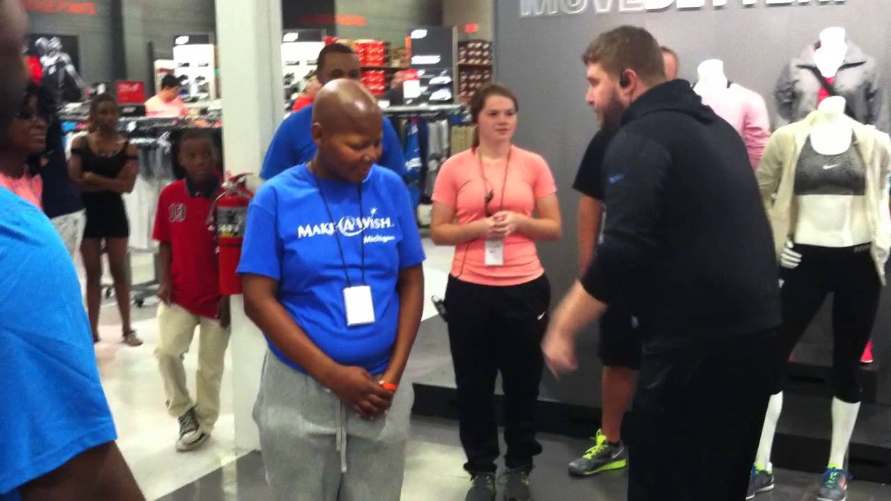 Nike staff introduces Jerry during shopping spree wish with a special ...
