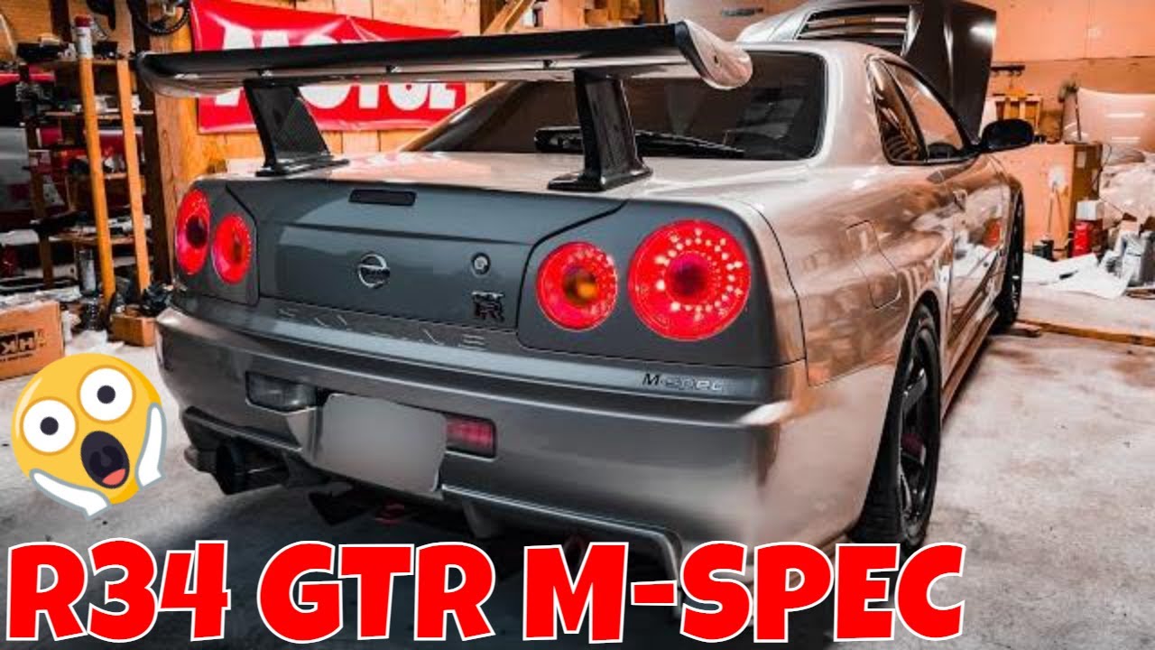 The cleanest R34 GTR M-Spec I’ve ever seen!!! - YouTube