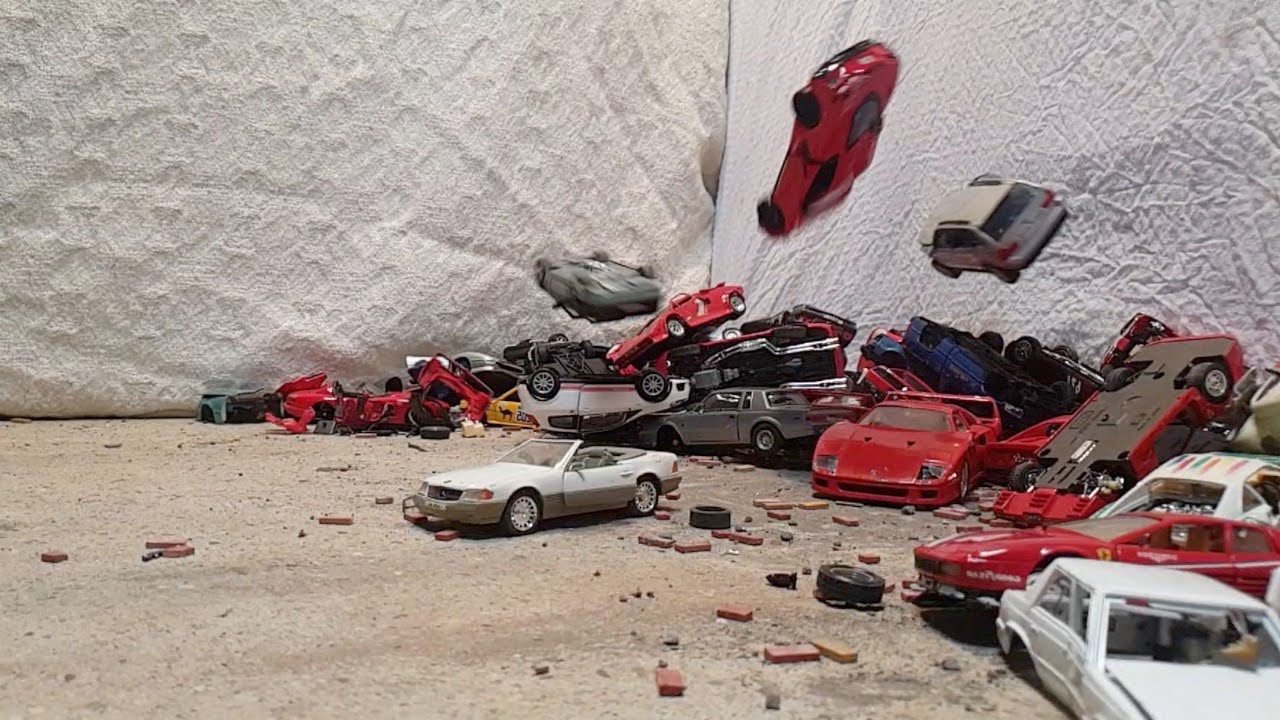 ASMR: 1 HOUR of crashing Diecast Model cars PART2 - YouTube