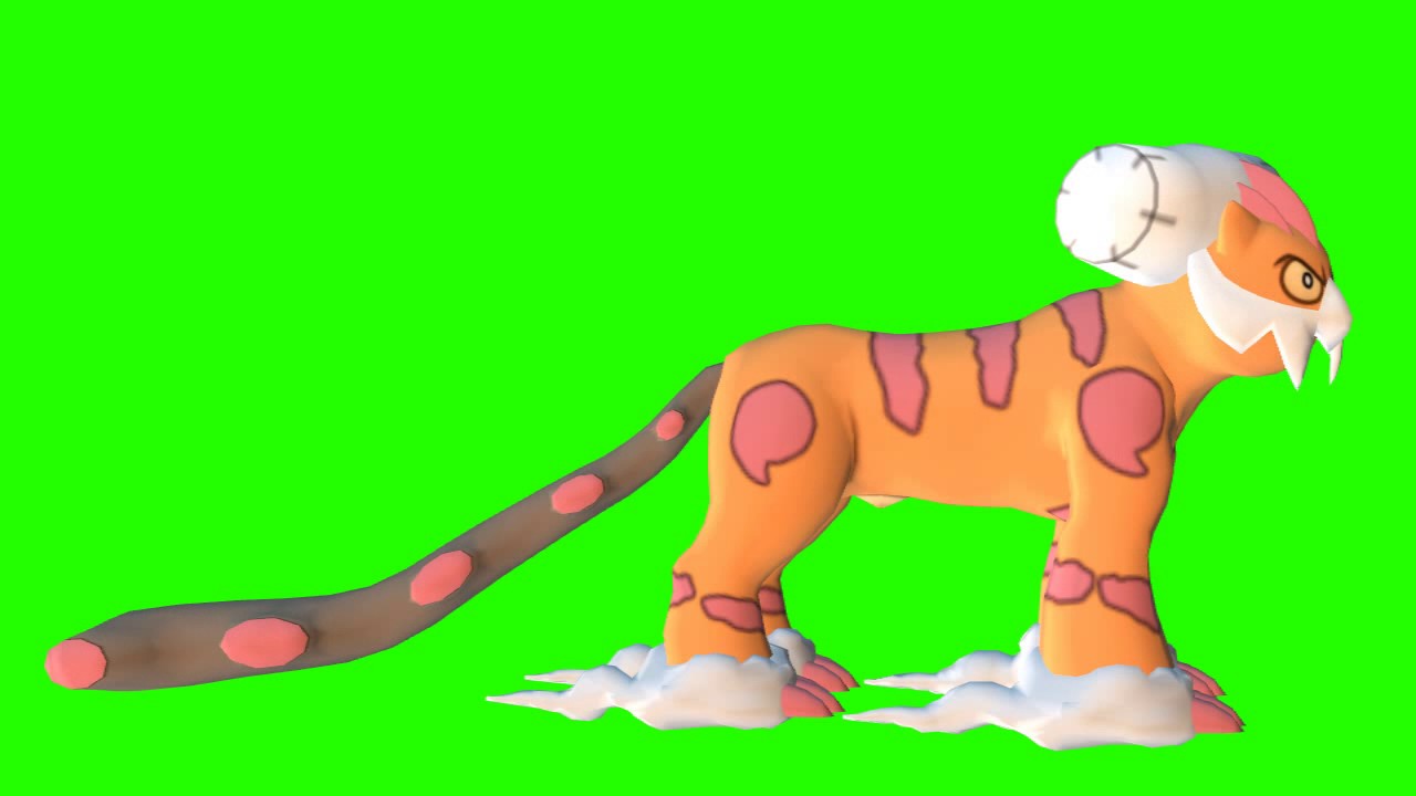 Landorus Therian animated left pokemon chroma - YouTube