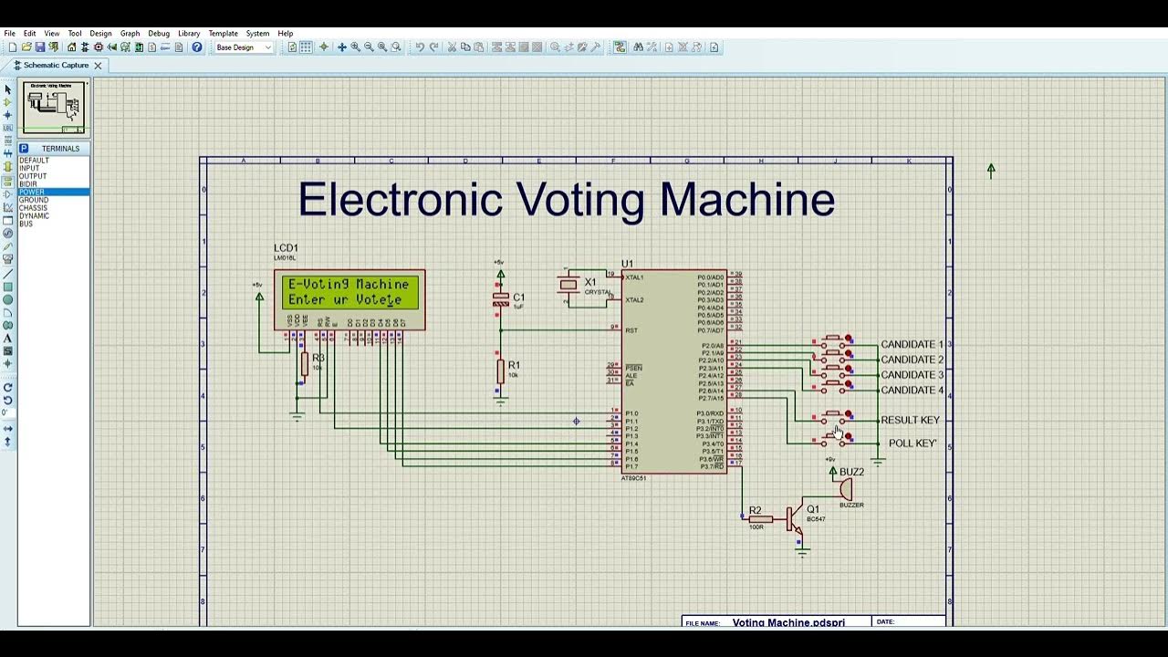 8051 based Electronic Voting Machine - YouTube