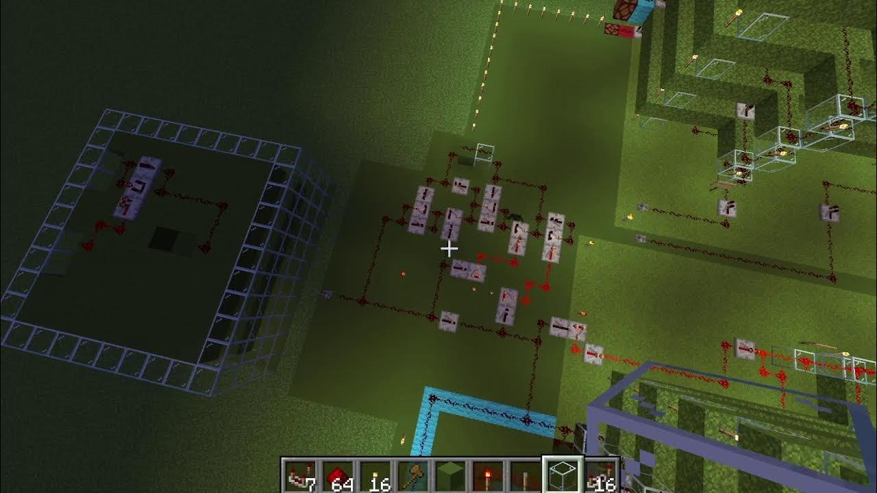 finishing and testing the binary adder (redstone computer) - YouTube