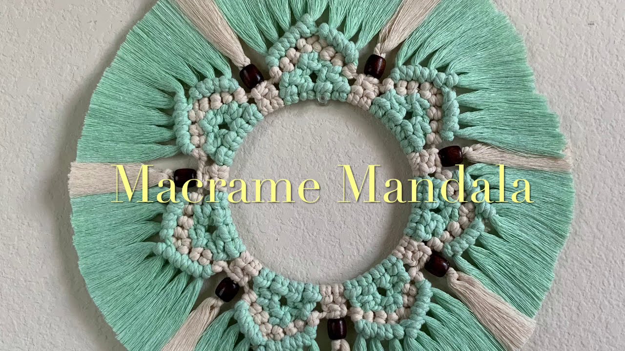 Macramé Mandala #diy #macramemandala #macrame - YouTube
