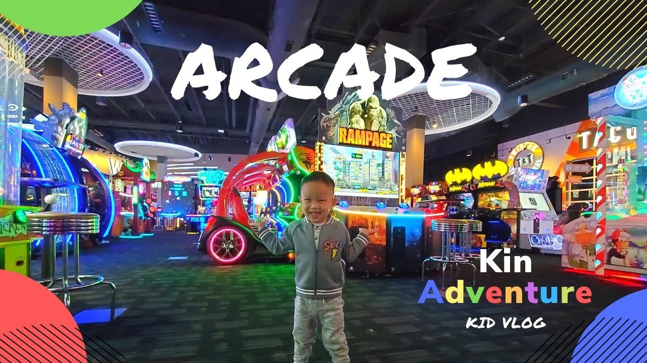 FUNTIME AT THE ARCADE | Kin Adventure - Kid Vlog | Dave & Buster - YouTube