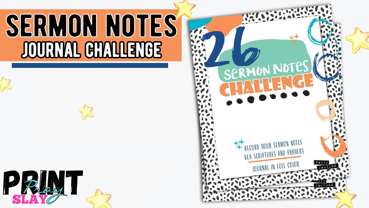 26 Sermon Notes Challenge - How to Take Sermon Notes and Organize Them ...