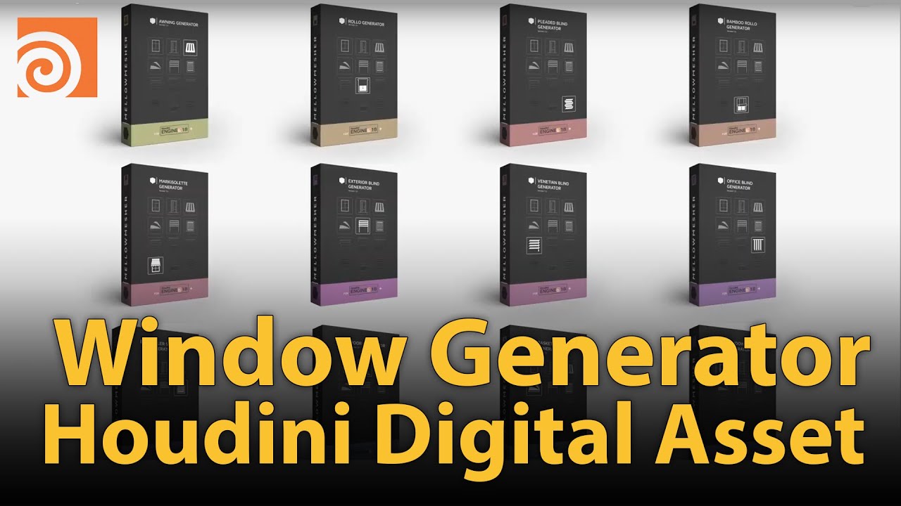 Window Generator - Houdini Digital Asset | Mellowmesher - YouTube